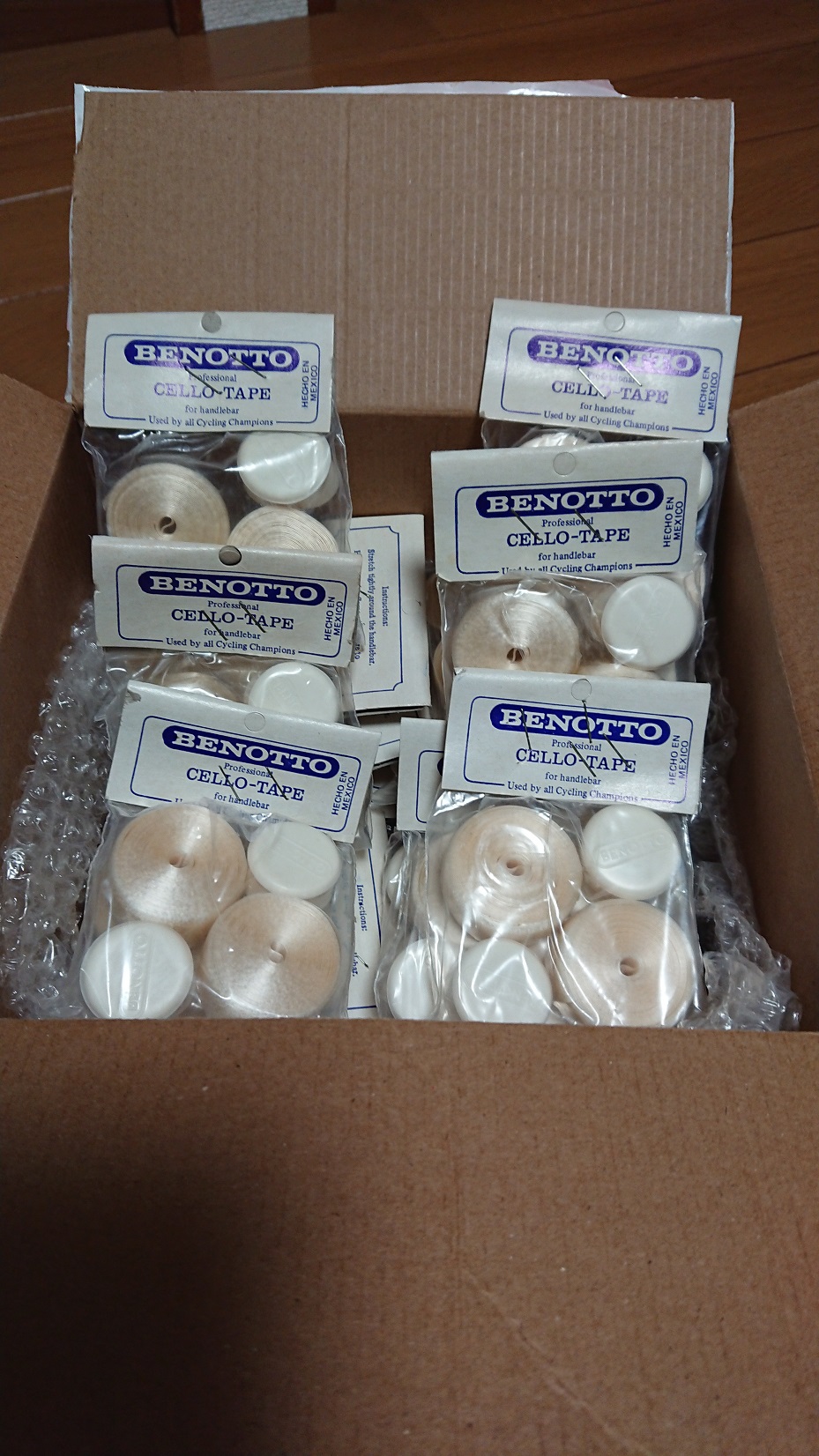 NOS Mint In Packaging Benotto White Handlebar Tape Cello Bar Smooth 15 ...
